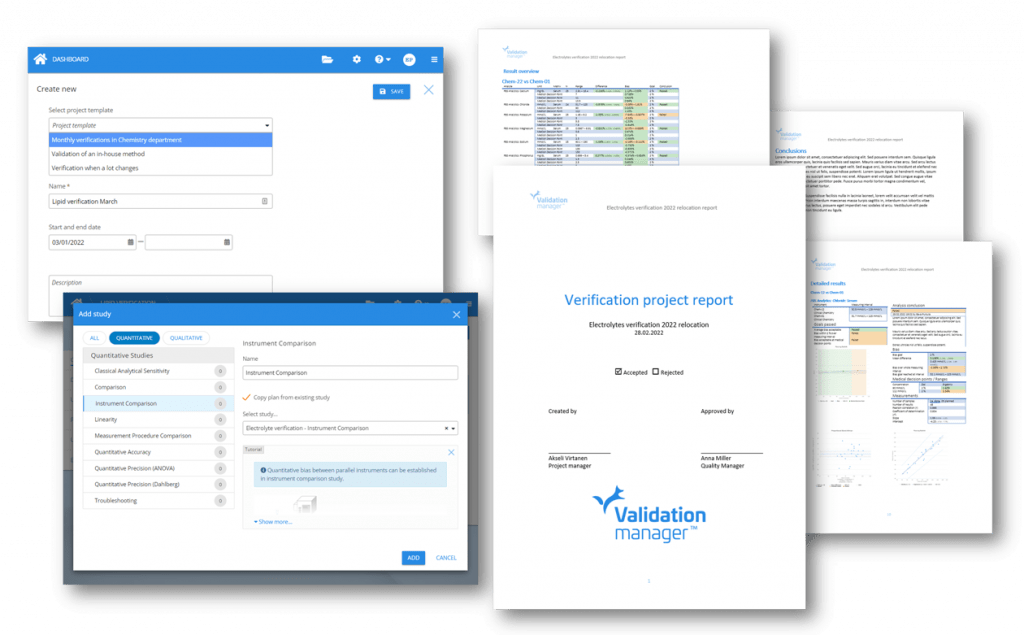 Validation Manager Features - Finbiosoft