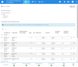 Validation Manager | Lot-to-lot comparisons - Finbiosoft
